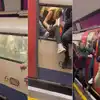 Viral Video Of People Break Train Window And Escaped; ट्रेन स्टेशनवर ...