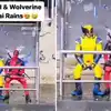 Deadpool and Wolverine stuck in Mumbai Rain Funny Video goes viral ...