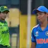 Harmanpreet Kaur And Nashra Sandhu; सिर्फ नजरही काफी है! पाकिस्तानी ...