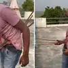 Man Smiles After Iron Rods Go Through His Body Brilliant Magic Trick ...