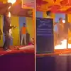Fire Stunt Gone Wrong Mans Fire Trick Ignites Whole Stage Video Goes ...