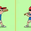 Optical Illusion Puzzle Find 3 Differences Between These Two Baseball ...