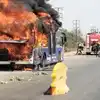 pmpml electric bus fire incident in chakan industrial area 50 workers ...