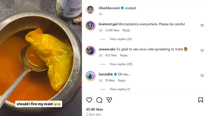 Woman Cooks Frozen Chicken Without Removing Plastic Packet Food Video ...
