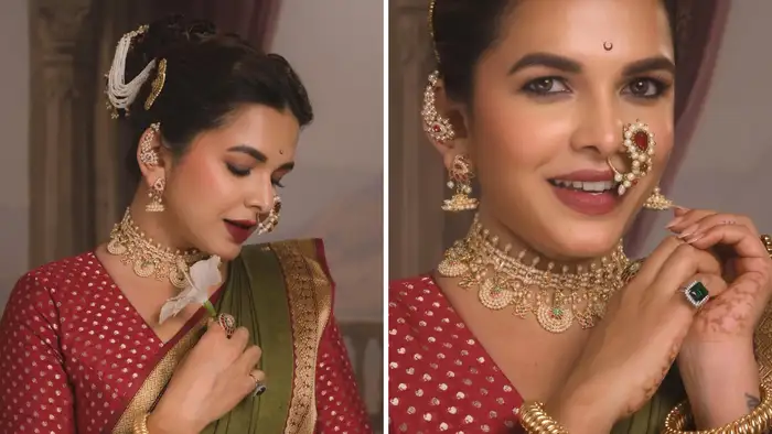 Mitali Mayekar Nauvari Saree Photos | अभिनेत्री मिताली मयेकरचा रॉयल ...
