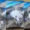 JCB Tyre Blast: JCBच्या टायरमध्ये हवा भरताना भीषण स्फोट; लोक हवेत उडाले ...
