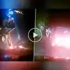 Gaur Hit Auto Rickshaw,OMG Video: रात्रीच्या अंधारात रानगव्याचा हल्ला ...