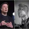 Elon Musk Statue,Elon Musk: रॉकेटवर स्वार बकरीच्या शरीरावर मस्क ...