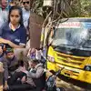 School Bus Driver Heart Attack,चालत्या स्कूल बसमध्ये चालक स्टेअरिंगवर ...