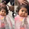 Little Baby Hair Cutting Viral Video: पहली बार बाल कटवा रहा था बालक ...