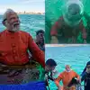 PM Modi in Dwarka: मोदी गहरे समुद्र में गए और भगवान श्रीकृष्ण के जलमग्न ...