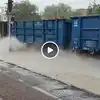 Loco Pilot Driving Train In Flooded Track,भारी बारिश से रेलवे ट्रैक पर ...