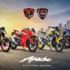 TVS Apache ने दुनियाभर में मची दी धूम, 20 साल में 60 लाख ग्राहक बनाए, रेसिंग और स्पोर्टीनेस का ...