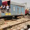 Bulandshahr Khurja Station Goods Train Derailed,बुलंदशहर: खुर्जा जंक्शन ...