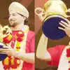 Tim David,सिर पर पगड़ी, गले में माला... दुल्हे की तरह सजाए गए टिम डेविड ...