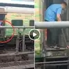 Train Pantry Boy Filling Water From Direct Line,ट्रेन धोने वाले पानी को ...