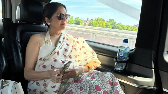 Neena Gupta Saree Look Wimbledon 2025,नीना गुप्ता ने तो बेटी पर भी नहीं ...