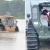 Indian Army Special Vehicle For Flood Hit Area,गहरे पानी में जाकर लोगों ...