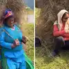 Pahadi Woman Strength,पहाड़ी आंटी को टक्कर देने के लिए विदेशी महिला ने ...