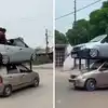 Double Decker Car,Viral Video: 'चालान किस गाड़ी का कटेगा?' लड़कों ने ...