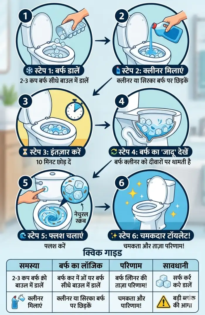 Toilet Cleaning Ice Cube Hack,Ice cube hack: टॉयलेट में हफ्ते में एक ...