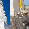 गुना के महाभारत कालीन टेकरी सरकार मंदिर पर गिरी कड़कती बिजली, मुख्य ...