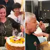 रोहिणी ने अपने हाथों से खिलाया लालू यादव को केक, राबड़ी आवास छोड़ने के ...