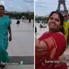 Saree Magic पहुंचा मैसूर से सीधे पेरिस, इंडियन महिलाओं ने Eiffel tower ...
