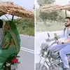How To Avoid Sunlight On Bike,चिलचिलाती गर्मी में पत्नी को धूप से कैसे ...