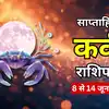 कर्क साप्ताहिक राशिफल 8 से 14 जून 2026 : आत्मविश्वास और समझदारी भरे ...