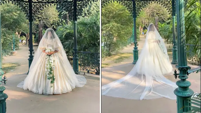 Princess Diana Inspired Wedding Gown, भाई ने छोटी बहन के लिए बना दी ...