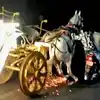 Coachman Chases And Stops Out Of Control Horse In Pune Watch Viral Video