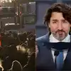 Justin Trudeau Canada Truckers Protest : Protest Of Trucks Against ...