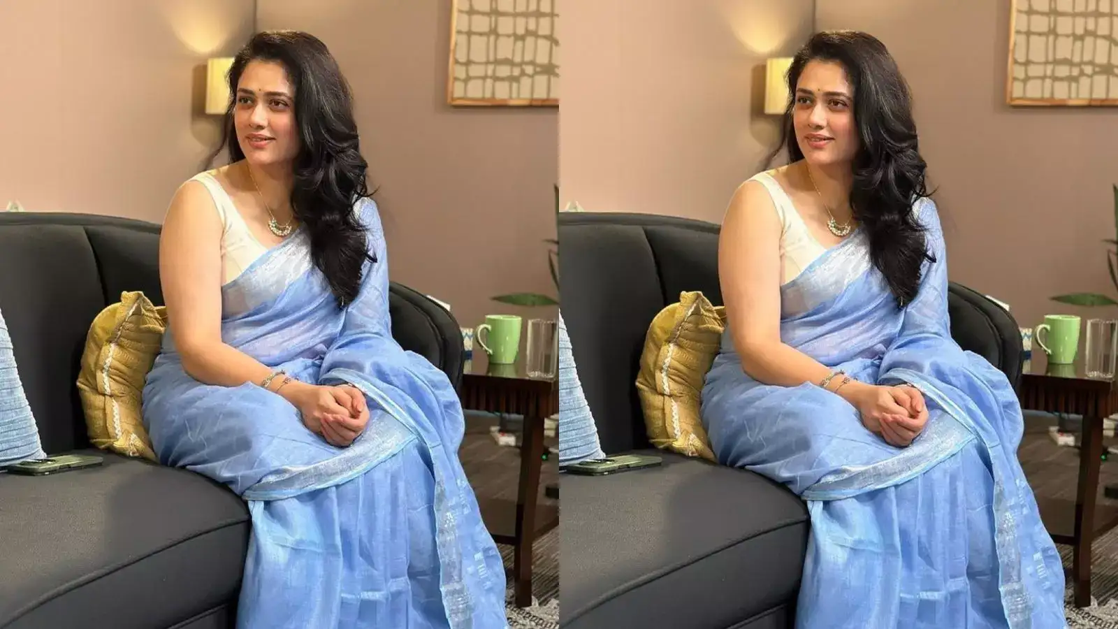 Who Is the Viral Blue-Saree Woman Who Has Become the Internet’s New Crush?