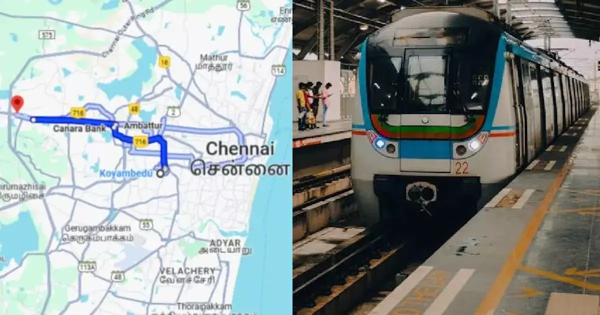 Koyambedu To Pattabiram Chennai Metro Rail Dpr,മിന്നൽ വേഗത്തി ...