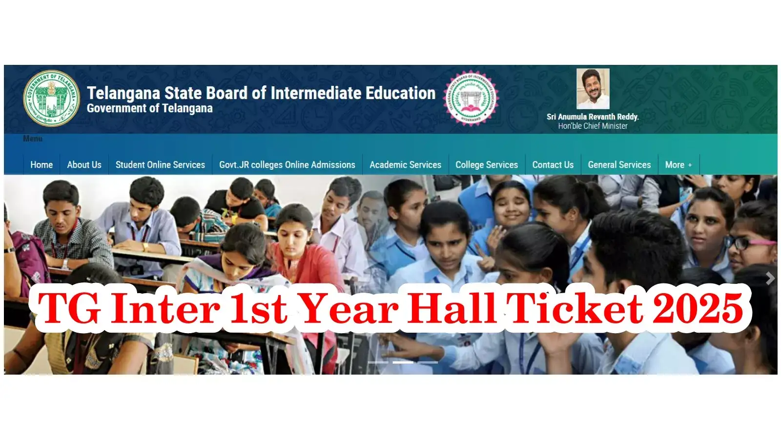 Telangana Inter 1st Year Hall Ticket Release Date,TS Inter Hall Ticket ...