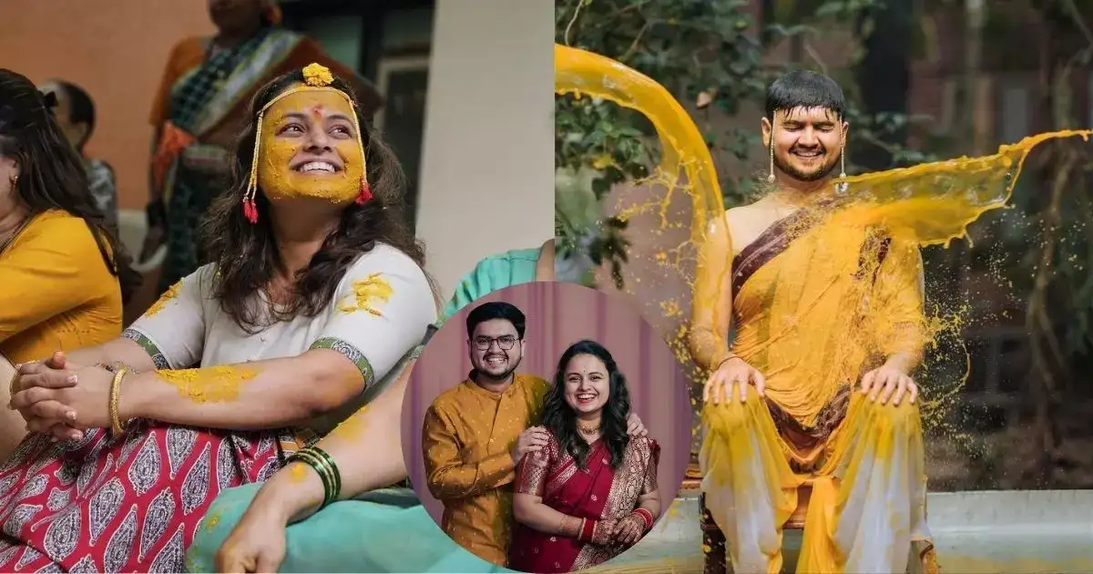 Mugdha Vaishampayan And Prathmesh Laghate Haldi Photo Get Viral On Internet : प्रतिस्पर्धी ते ...