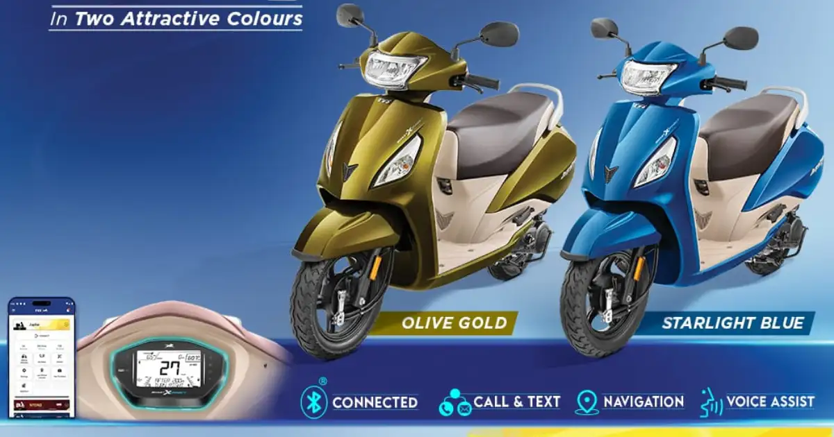 TVS Jupiter ZX drum variant equipped with smart connect features ...