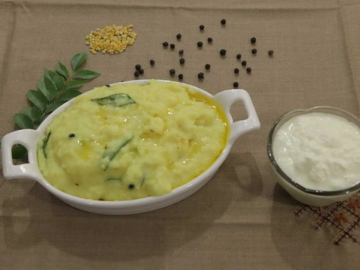 Khara Pongal In Marathi,साऊथ इंडियन स्टाइल तांदूळ-मुगाची खिचडी - south ...