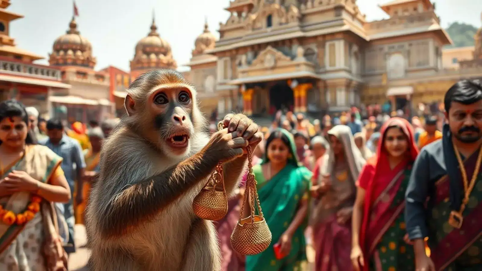 Banke Bihari Temple,Mathura News: बांके बिहारी के दर्शन को आए व्यापारी ...