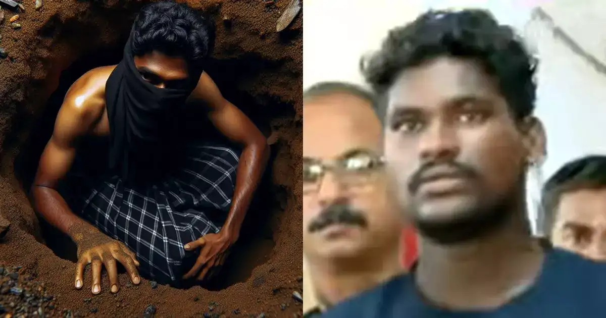 Kuruva Sangam Member Santhosh Selvam,കുഴിയിൽ ഒളിച്ചിരുന്ന കുറുവ ...