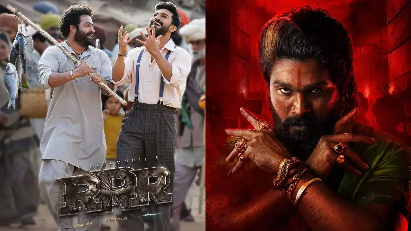 Pushpa Character in RRR Fan Made Video Goes Viral: 'ఆర్‌ఆర్‌ఆర్‌'లో ...