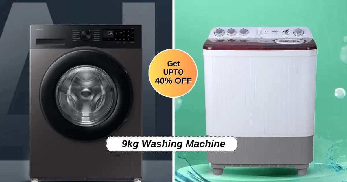 9kg washing machine,9Kg कैपेसिटी वाली इन वॉशिंग से मैले कपड़ों को मिल ...