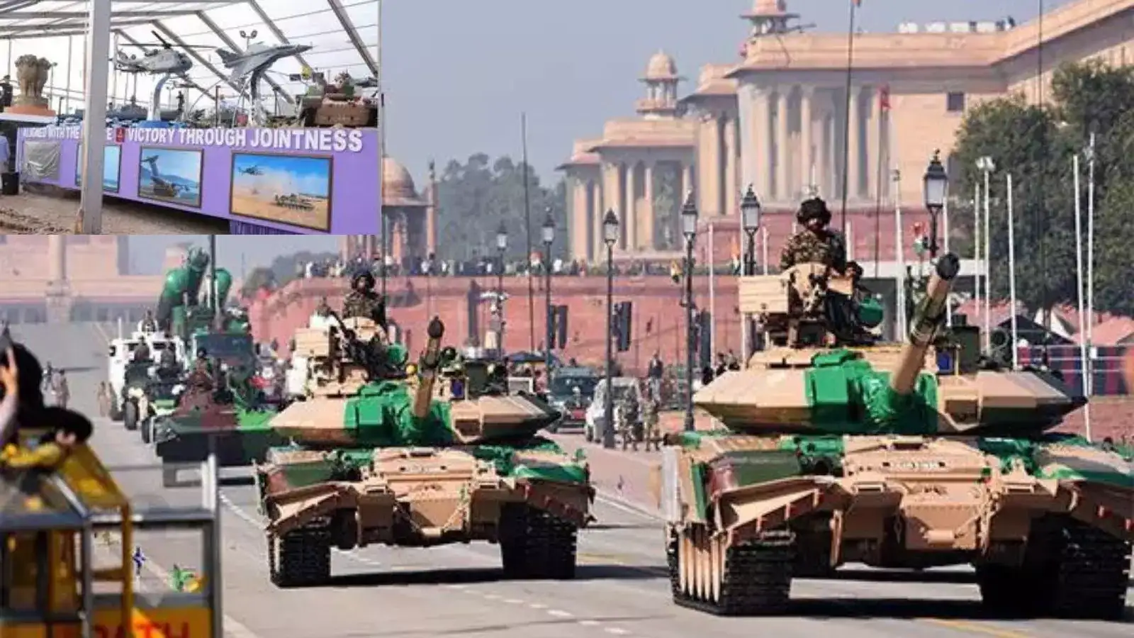 Arjun Tank, Tejas... Joint Tableau Of All Three Parts Of The Army Will ...