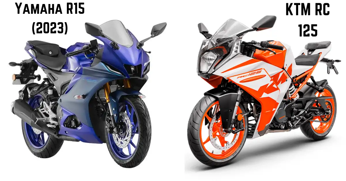 Ktm Rc 125 Vs Yamaha R15 2023 KTM Vs Yamaha,KTM RC 125 vs Yamaha R15 2023 பிரீமியம் ஸ்போர்ட்ஸ் ...
