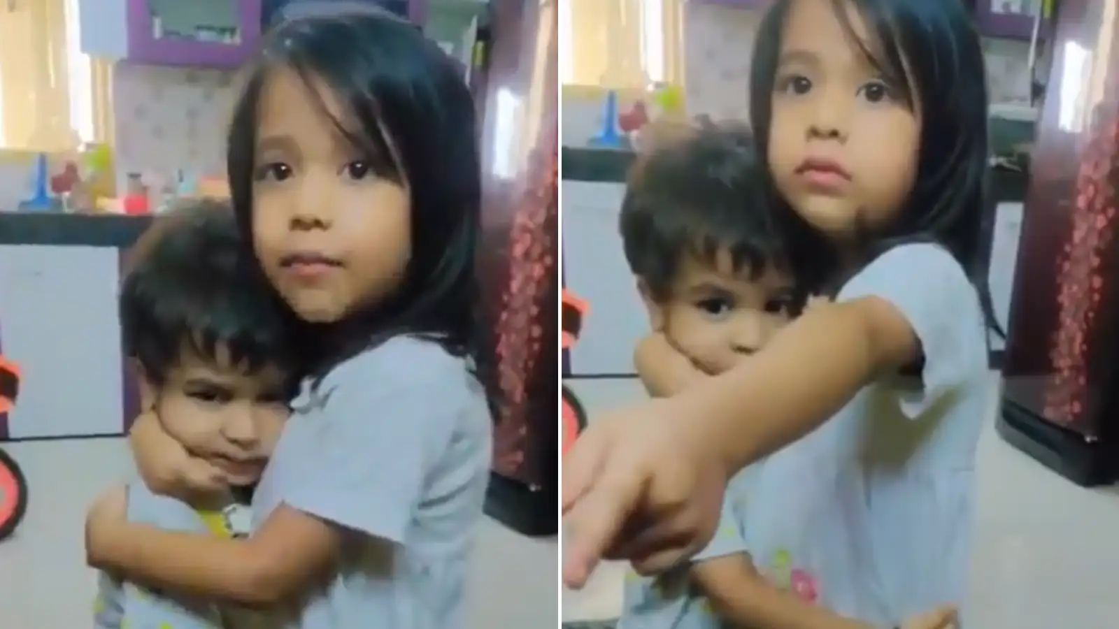 बहन ने अपने छोटे भाई को पापा से बचाया,पापा की डांट से छोटे भाई को बचाती ...