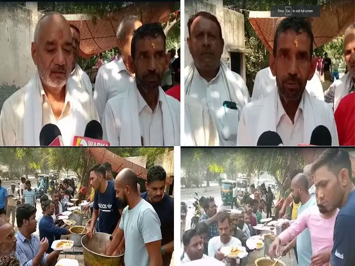 people in delhi did last rites along funeral of a monkey in dwaraka ...