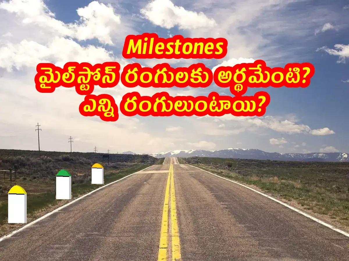 Milestones Meaning,Milestones: మైల్‌స్టోన్ రంగులకు అర్థమేంటి? ఎన్ని ...