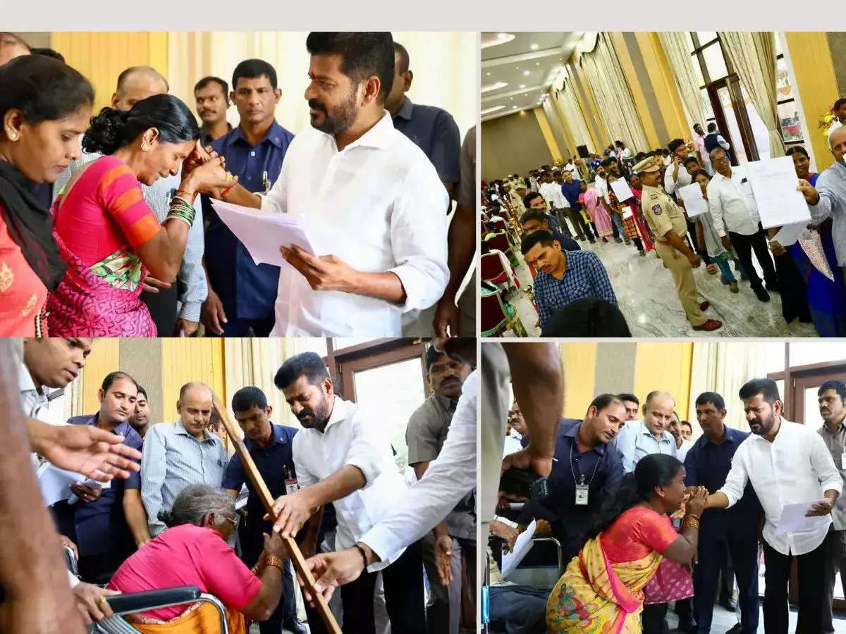 Revanth Reddy holds first Praja Darbar in Praja Bhavan: 'முதல்வன்' பட ...