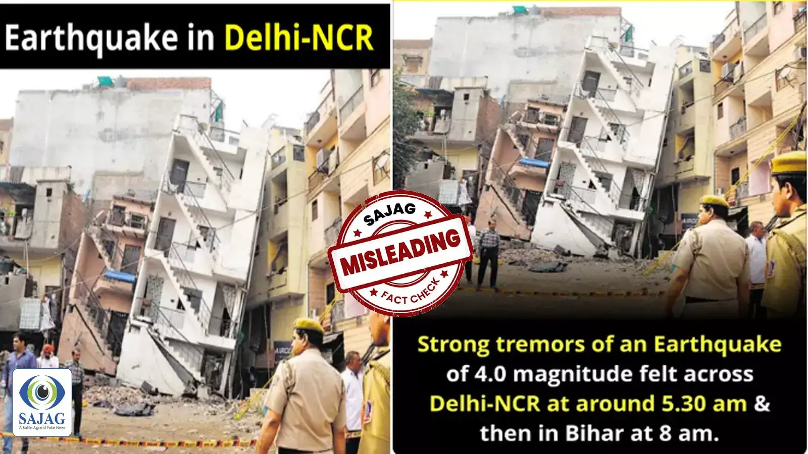 Fact Check: Claim Of Falling Building Due To Earthquake In Delhi, The ...